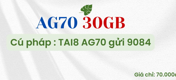 Hướng dẫn đăng ký gói AG70 Mobifone
